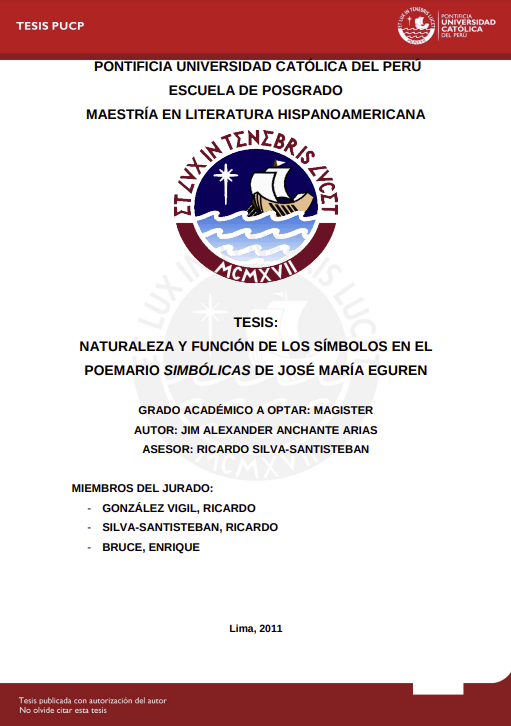 Naturaleza y función de los símbolos en el poemario Simbólicas de José ...